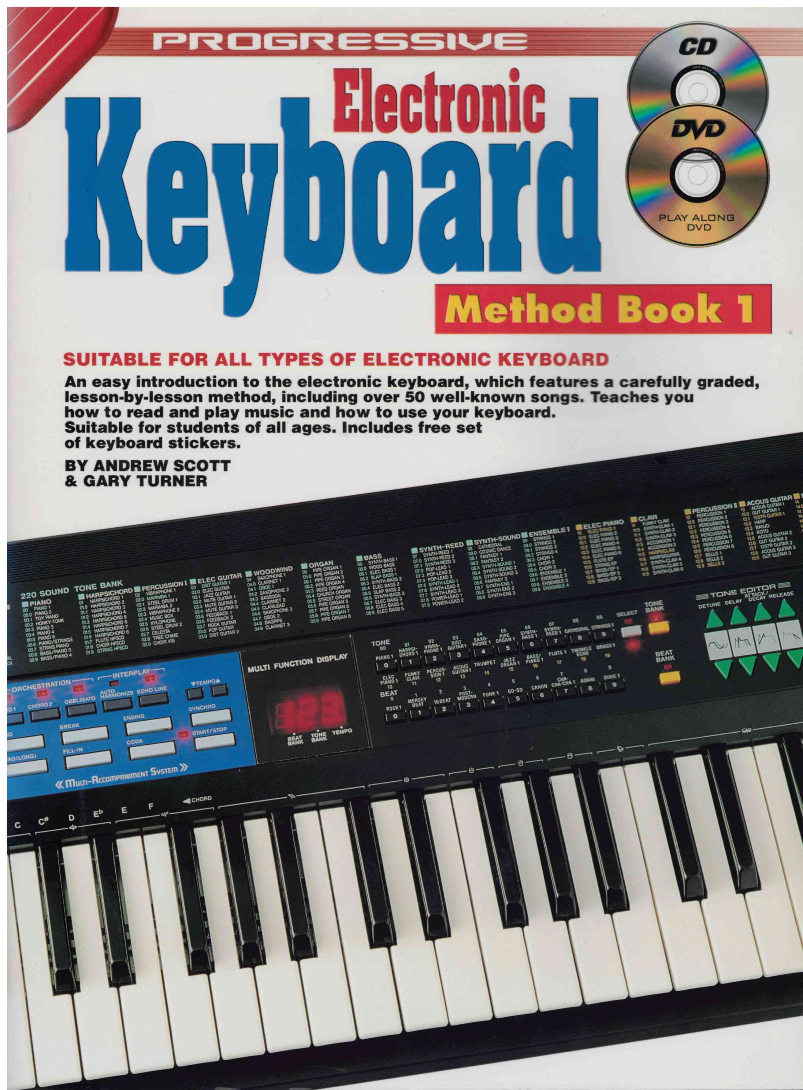 Progressive Electronic Keyboard Method Book 1 - Keyboard Tutor Book – Larch Music Ltd.