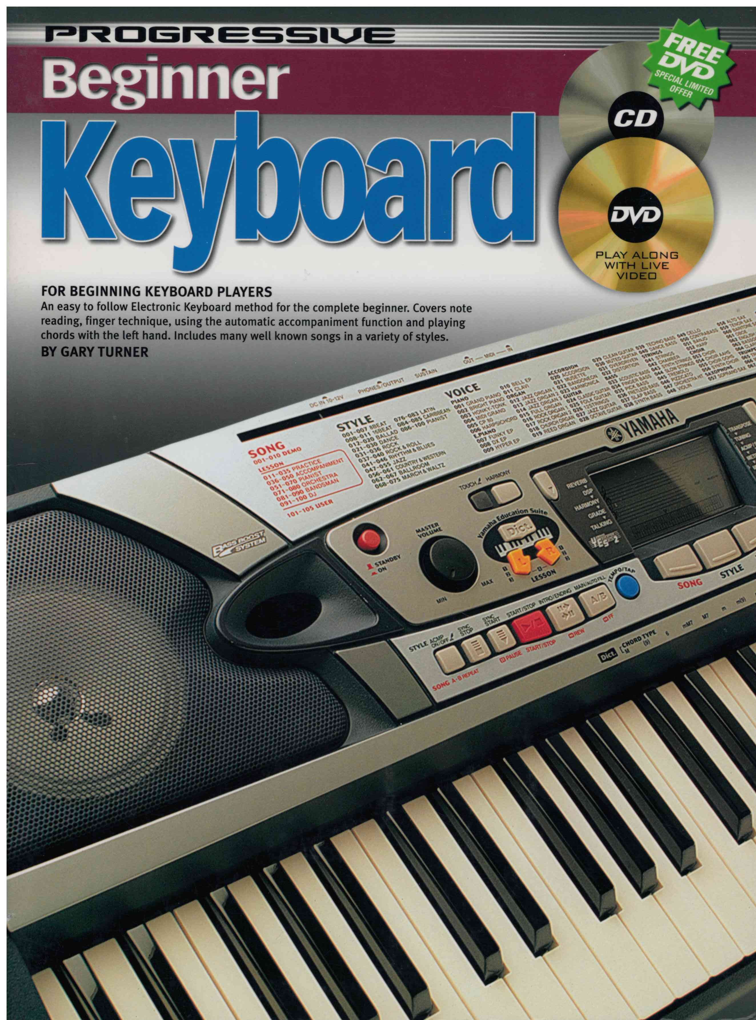 Progressive Beginner Keyboard - Keyboard Tutor Book – Larch Music Ltd.
